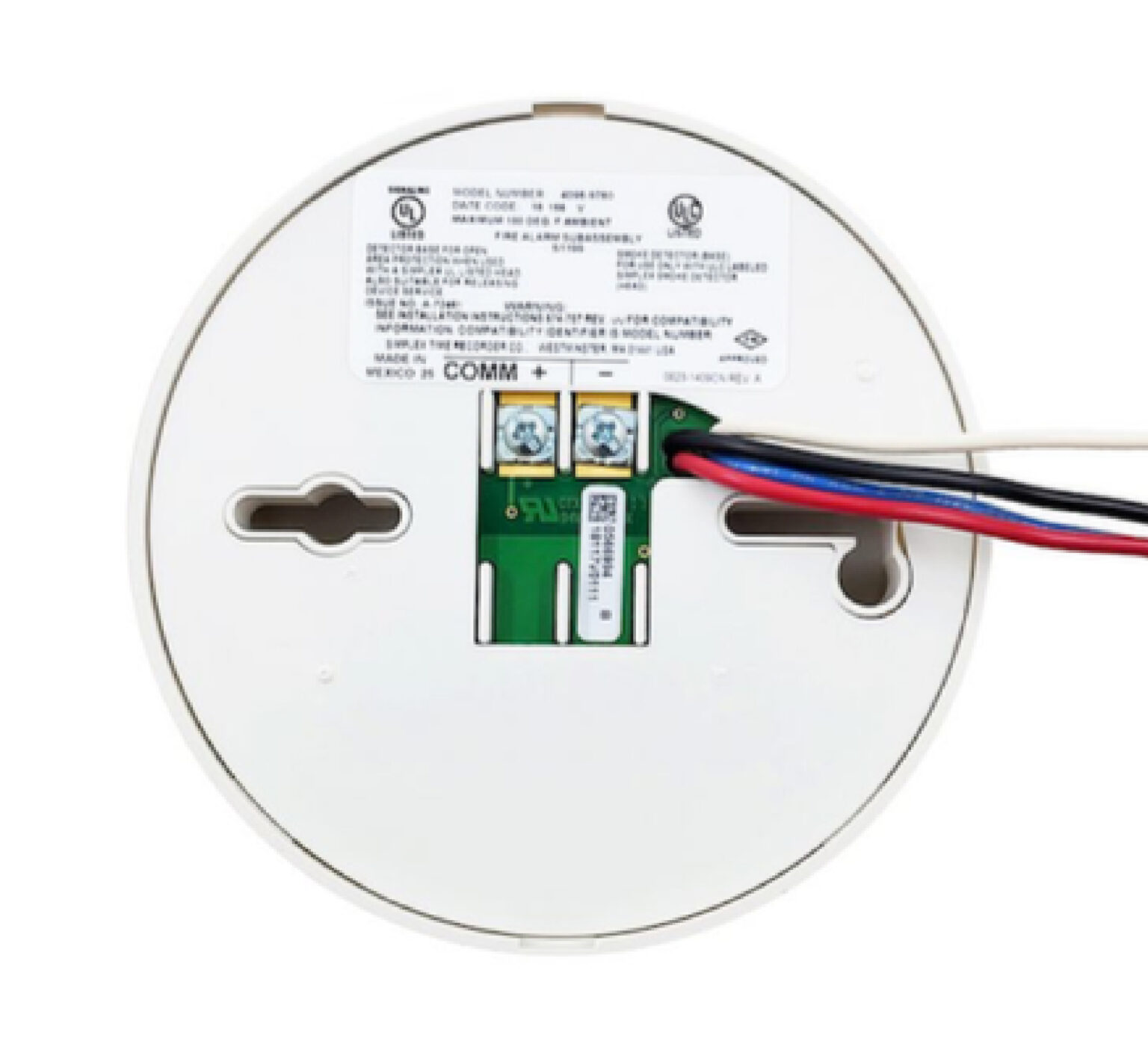 BASE C/CONEXIÓN P/LED INDICADOR REMOTO PARA DETECTORES DIRECCIONABLES ...